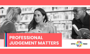 Diagnostic Assessment - ETFO Members Sharing in Assessment